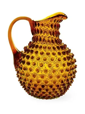 KLIMCHI Hobnail Crystal Jug - Yellow
