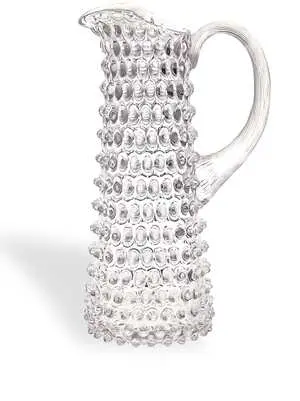 KLIMCHI Hobnail Crystal Tall Jug - White