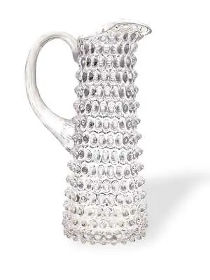KLIMCHI Hobnail Crystal Tall Jug - White