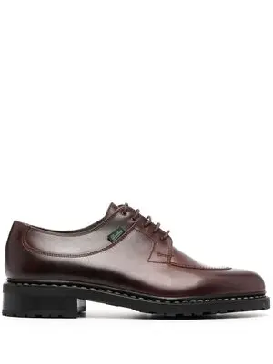 Paraboot Almond-toe Leather Derby Shoes