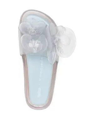 Y/project X Melissa Floral Slides - Neutrals