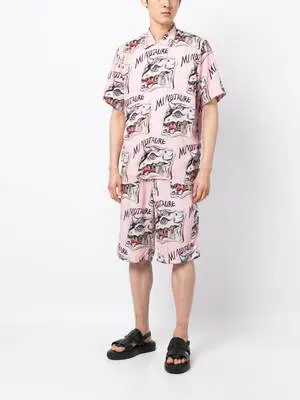 ENDLESS JOY Minotaure Short-sleeve Shirt - Pink