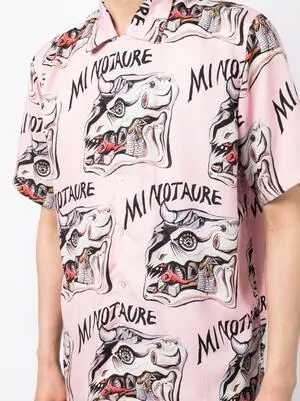 ENDLESS JOY Minotaure Short-sleeve Shirt - Pink