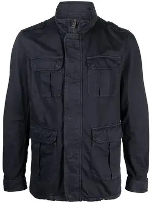 Herno Cotton-linen Military Jacket