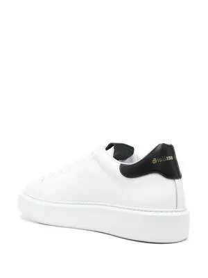 GIULIANO GALIANO Contrasting-detail Leather Sneakers