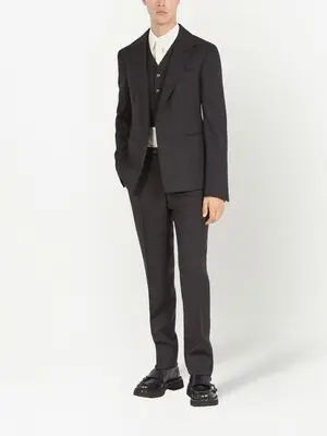 FERRAGAMO Waistcoat-detail Single-breasted Blazer