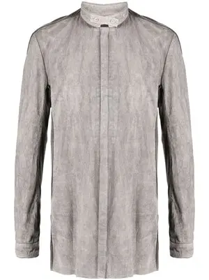 Boris Bidjan Saberi Stand-up-collar Cotton Shirt