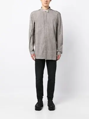 Boris Bidjan Saberi Stand-up-collar Cotton Shirt
