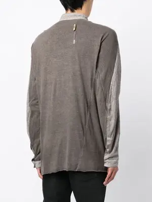 Boris Bidjan Saberi Stand-up-collar Cotton Shirt