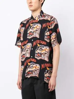 ENDLESS JOY Minotaure Short-sleeve Shirt - Black