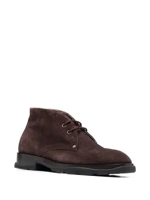 Alexander McQueen Lace-up Suede Boots