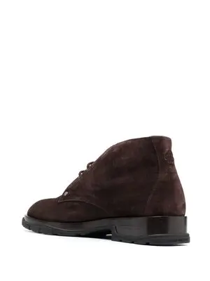 Alexander McQueen Lace-up Suede Boots