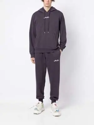Off-White Embroidered-logo Cotton Hoodie