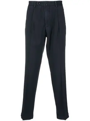 DELL'OGLIO Tapered-leg Tailored Trousers - Blue