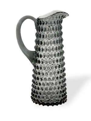 KLIMCHI Hobnail Crystal Tall Jug - Black