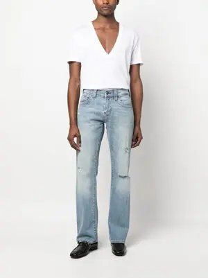 Dolce & Gabbana Plunging V-neck Cotton T-shirt