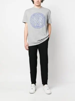 PLEIN SPORT Tiger-print T-shirt - Grey