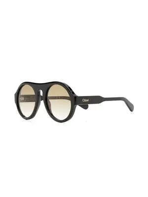 Chloé Pilot-style Logo-embellished Sunglasses