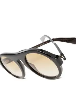 Chloé Pilot-style Logo-embellished Sunglasses