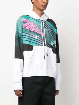 Palm Angels Graphic-print Drawstring Hoodie
