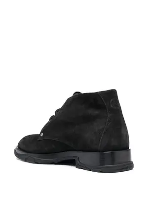 Alexander McQueen Lace-up Suede Boots - Black