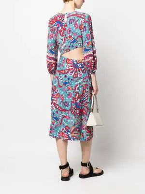 Ba&sh Monica Floral-print Midi Dress