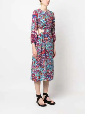 Ba&sh Monica Floral-print Midi Dress