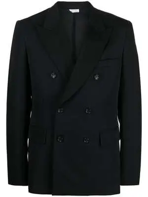 Comme Des Garçons Double-breasted Wool Blazer
