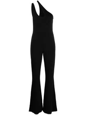 Pinko Cut-out Flared-leg Jumpsuit - Black