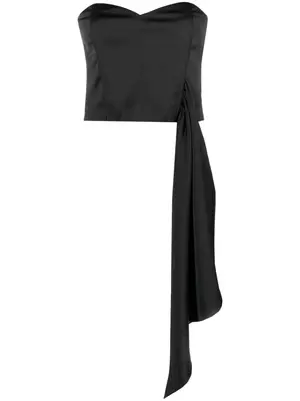 GESTUZ Draped-detailing Crop Top