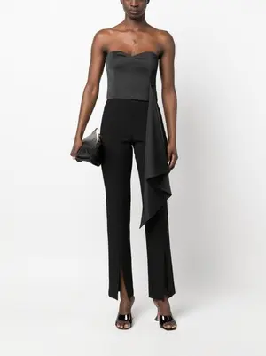 GESTUZ Draped-detailing Crop Top