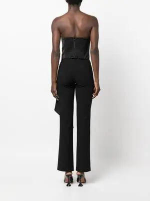GESTUZ Draped-detailing Crop Top