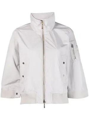MOORER Wide-sleeve Bomber Jacket