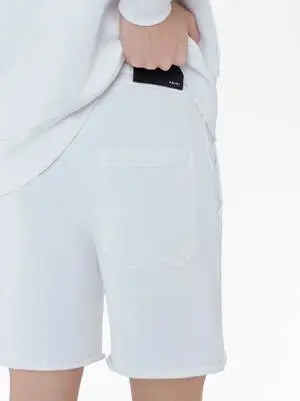 Amiri Embroidered Logo Cotton Shorts
