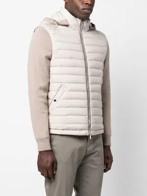 MOORER Padded Bomber Jacket - Neutrals
