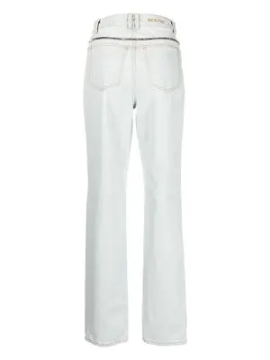 GESTUZ Mid-rise Straight-leg Jeans