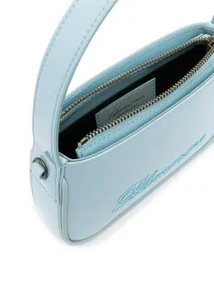 Blumarine Leather Mini Bag - Blue