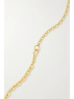 FOUNDRAE Love 18-karat Diamond Belcher Chain Necklace