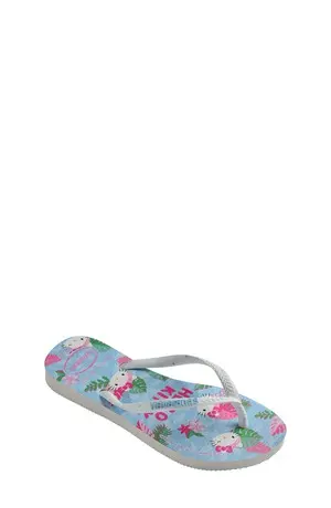 Havaianas Hello Kitty Slim Flip Flop White/ Blue