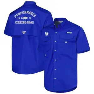 Columbia Kentucky Wildcats Bonehead Button-up Shirt - Royal