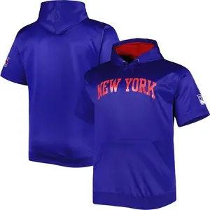 Profile New York Rangers Big & Tall Logo Short Sleeve Hoodie - Royal