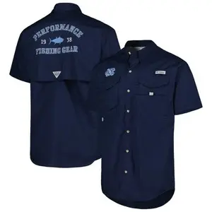 Columbia North Carolina Tar Heels Bonehead Button-up Shirt - Navy