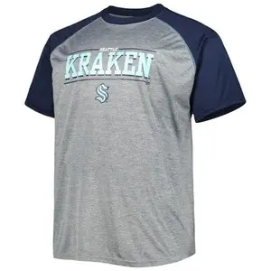 Profile Seattle Kraken Big & Tall Logo Raglan T-shirt