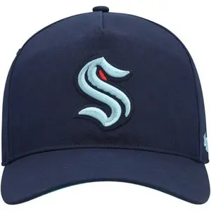 '47 Deep Sea Blue Seattle Kraken Primary Hitch Snapback Hat
