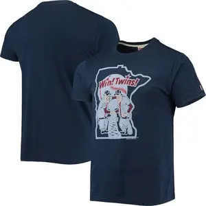 HOMAGE Minnesota Twins Hand-drawn Logo Tri-blend T-shirt - Navy