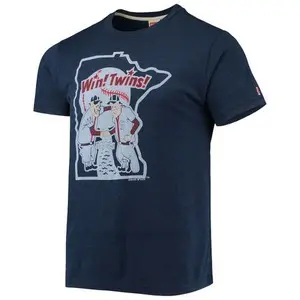 HOMAGE Minnesota Twins Hand-drawn Logo Tri-blend T-shirt