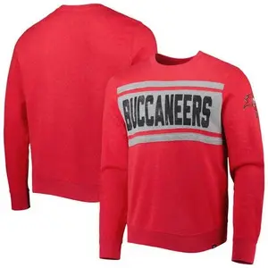 '47 Heathe Tampa Bay Buccaneers Bypass Tribeca Pullover Sweatshirt - Red