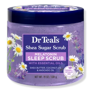 DR TEAL'S Shea Sugar Body Scrub With Melatonin, Lavender And Chamomile Essential Oils - One-color