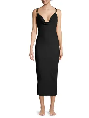 Kiki De Montparnasse Tie Strap Midi Slip Dress
