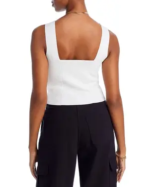 A.L.C. Jordana Cropped Tank - White